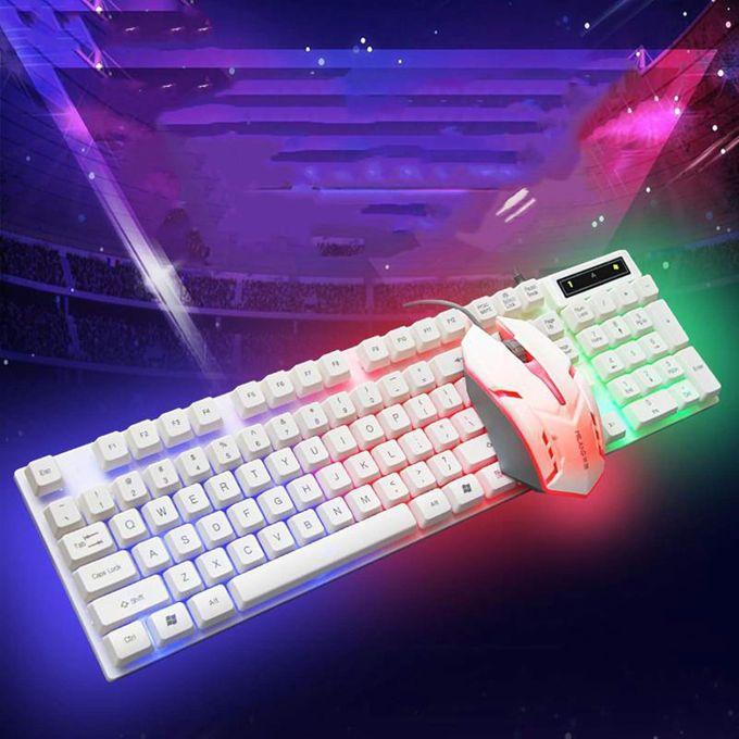 General LED RGB Backlit Mechanical Gaming Keyboard Compact 104 Keys for ...