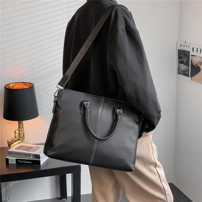 Generic Sac de travail en Cuir Elégant pour homme-Cartable