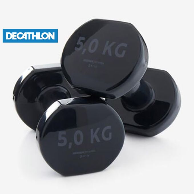 Domyos HALTERES TONE DUMBELL 2*5 Kgs NOIR by decathlon