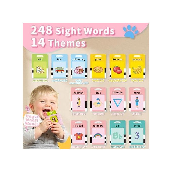Generic Cartes flash électroniques éducatives pour enfants, mots ...