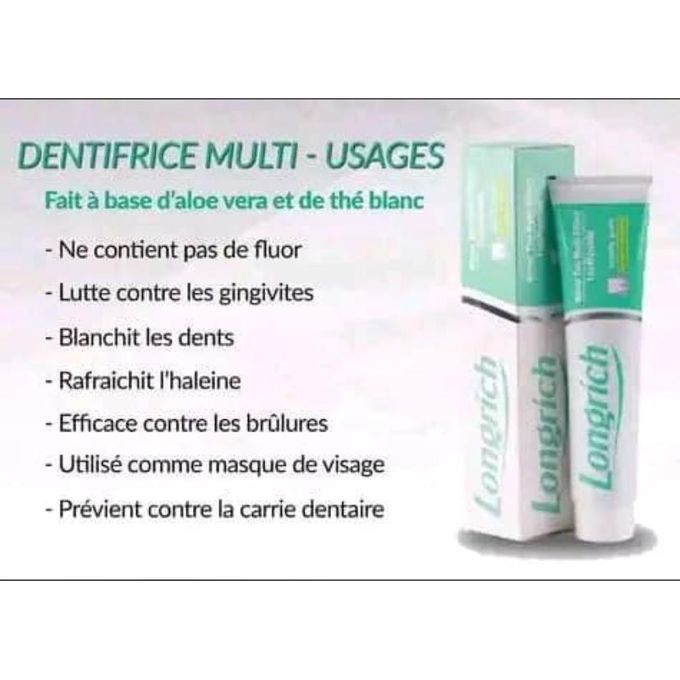 Longrich Pâte Dentifrice au Thé Blanc 100g - Prix pas cher | Jumia SN