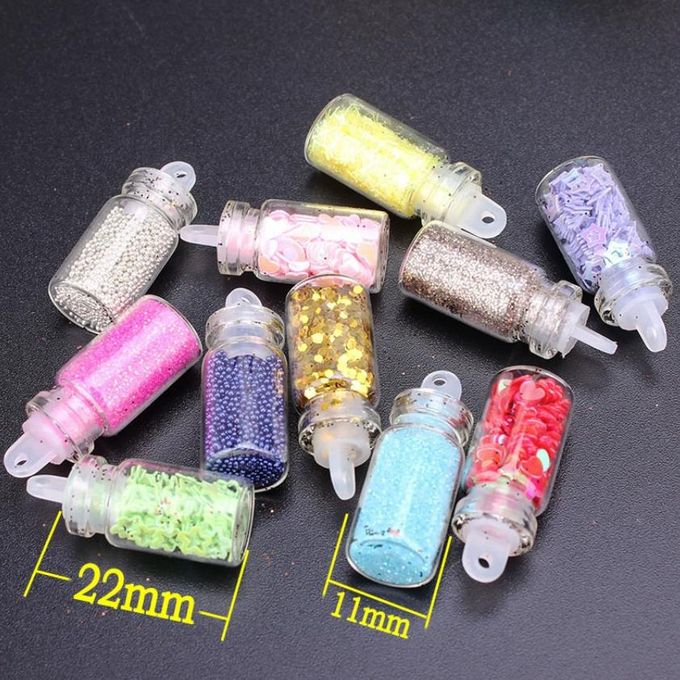 LM LM-DIY 48-color glass bottle nail art accessories - Prix