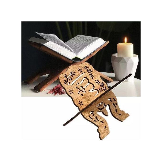 Generic Support Coran Porte- Coran plateau naturel en bois