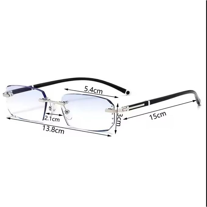 ShadowLuxe New Cut Edge Presbyopic Glasses Frameless HD Anti Blue Anti ...