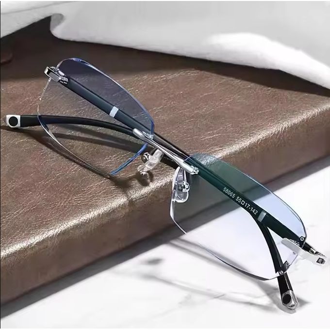 ShadowLuxe New Cut Edge Presbyopic Glasses Frameless HD Anti Blue Anti ...