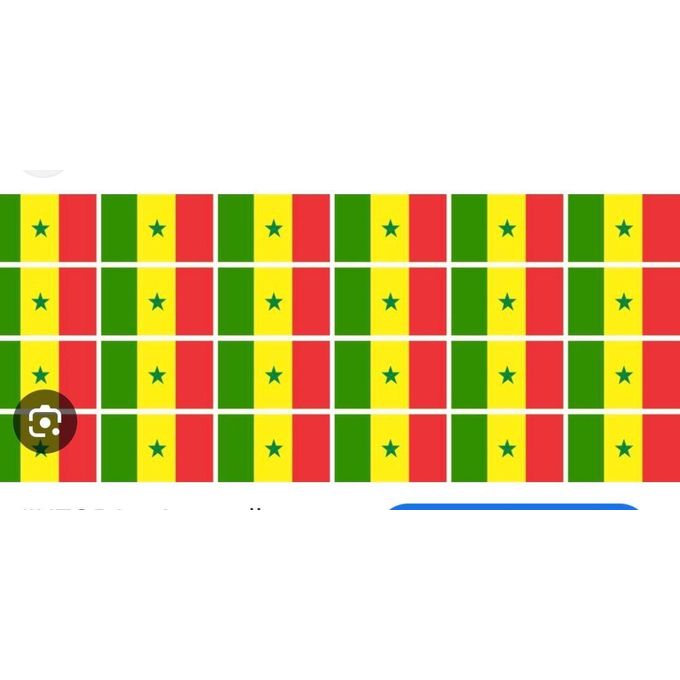 Generic Pack de 12 autocollants supporter Sénégal - Prix