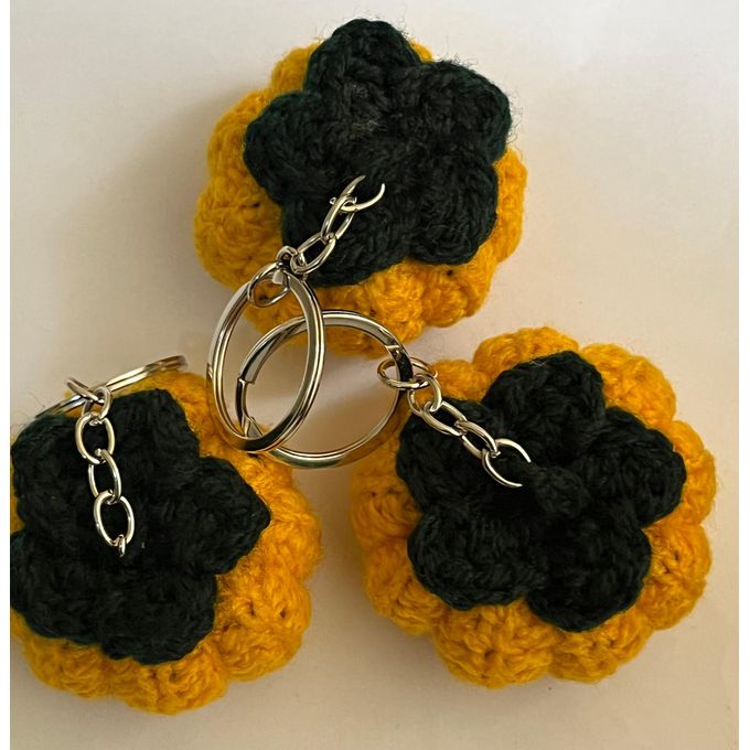 Generic Porte-clés Citrouille Crocheté en laine – Porte-Clé