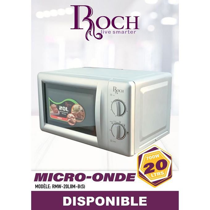 Roch Micro Onde Roch RMW-20LMX7-B(S) 20 Litres Silver - Prix pas cher ...